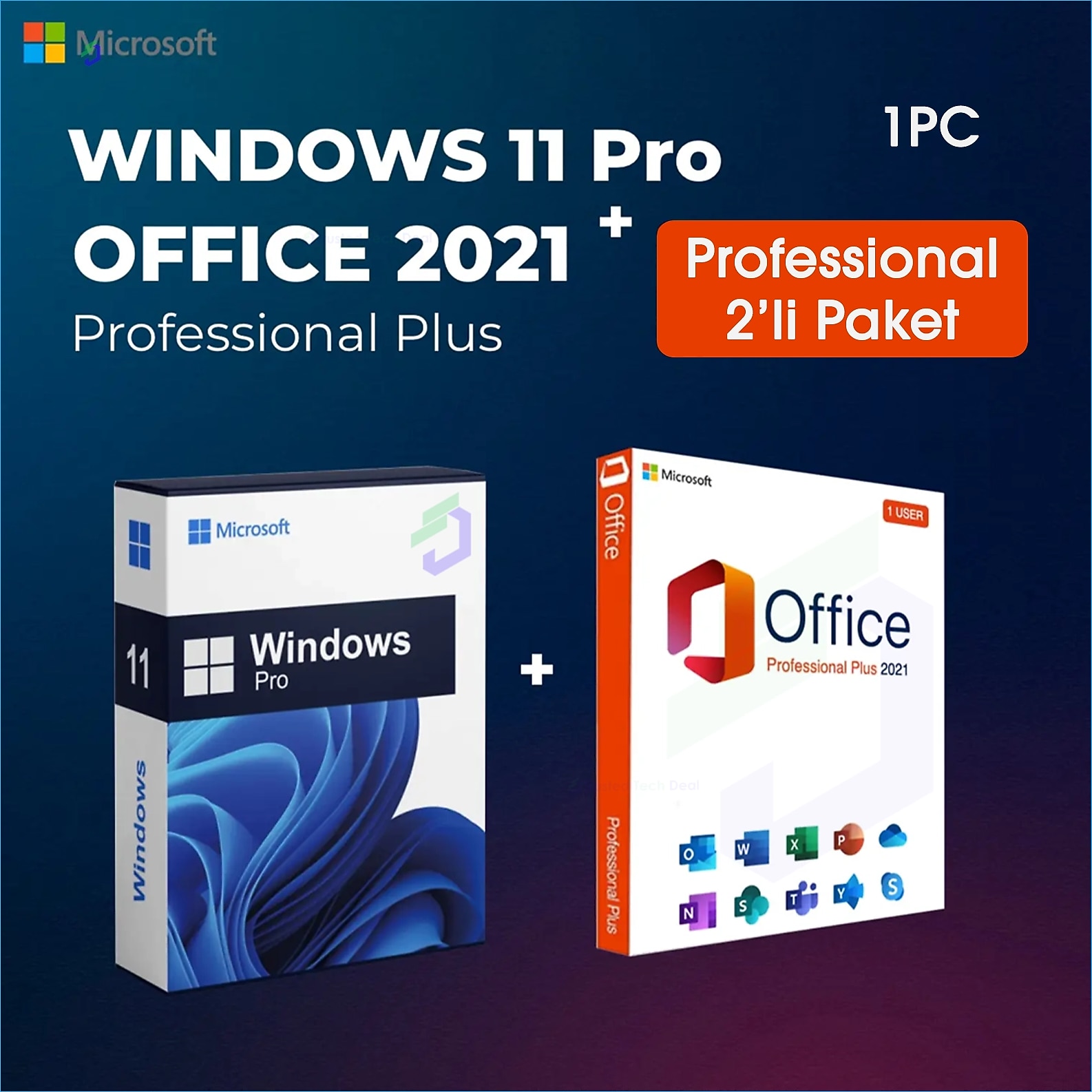 MICROSOFT Windows 11 Pro Ve Office 2021 Pro Plus Dijital Lisans ...